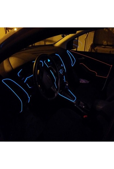 Carub Araç İçi Neon Led - Şerit Led Neon Mavi 2 m