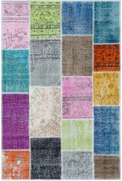 Efes Trend Multicolour El Dokuma Halı Patchwork Halı Efes Trend Multicolour El Dokuma Halı Patchwork Halı