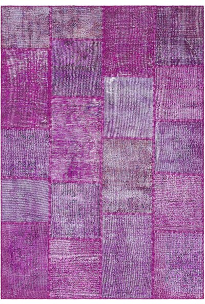 Efes Trend Pembe Patchwork El Dokuma Halı Efes Trend Pembe Patchwork El Dokuma Halı