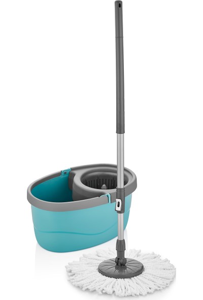 Sas Mopmatik Temizlik Kova Seti + Yedek Fiber Başlık Sas Mopmatik Temizlik Kova Seti + Yedek Fiber Başlık