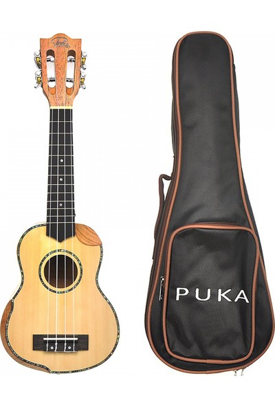 Puka KYTH-21 Maun Soprano Ukulele Gigbag Çantalı