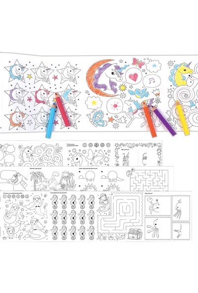 Ps Çöz, Çiz, Boya Aktivite Rulosu 30 cm x 2.5 metre 4 Adet Toplam 10 Metre + Boyama Rulosu Ps Çöz, Çiz, Boya Aktivite Rulosu 30 cm x 2.5 metre 4 Adet Toplam 10 Metre + Boyama Rulosu