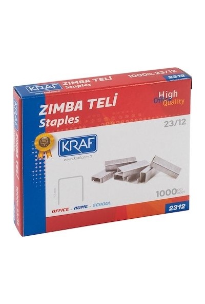 Kraf 2312 Zımba Teli 1000'LI Kraf 2312 Zımba Teli 1000'LI
