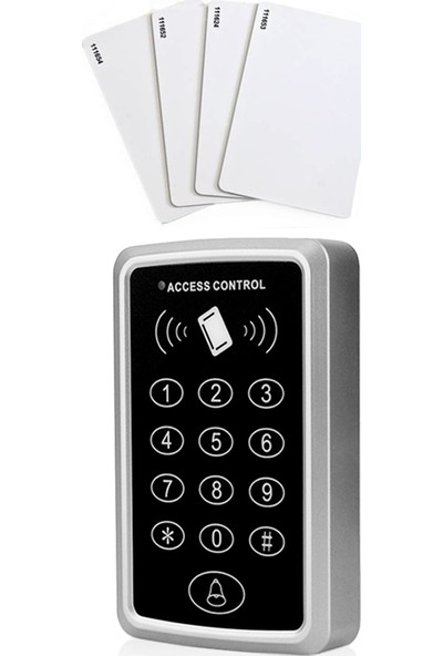 Sonex RFID Proximity Kart Okuyucu Şifreli Geçiş Kapı Göstergeç Sistemi 50 Adet Kart Sonex RFID Proximity Kart Okuyucu Şifreli Geçiş Kapı Göstergeç Sistemi 50 Adet Kart