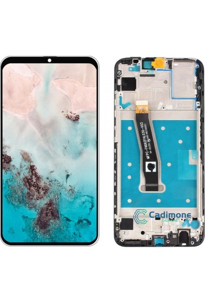 Ekranbaroni Huawei P Smart 2019 LCD Ekran Dokunmatik Cam Çıtalı Çerçeveli