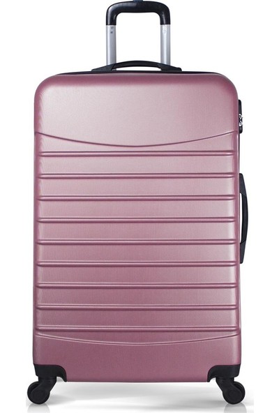 Troya Classic Abs Büyük Boy Valiz Rose Gold Troya Classic Abs Büyük Boy Valiz Rose Gold