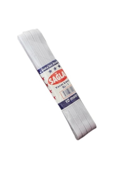 Sağlam Yassı Bel Lastiği 10 m