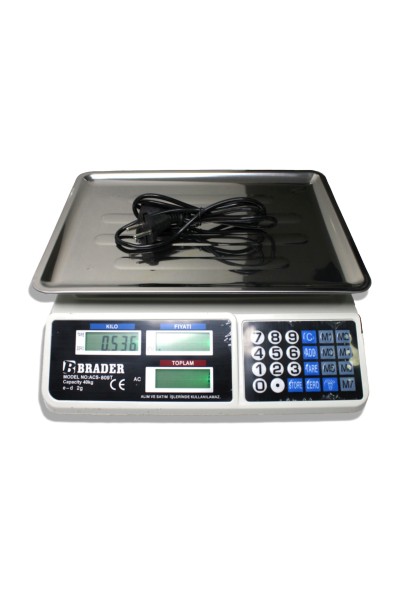 Brader Elektronik Terazi Market Manav Terazi 40 kg Brader Elektronik Terazi Market Manav Terazi 40 kg