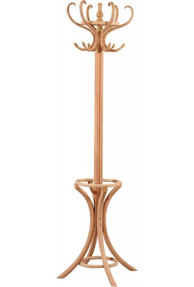 Masifart Elise 6 Lı Tonet Askılık Cilasız Ham Ahşap 7555