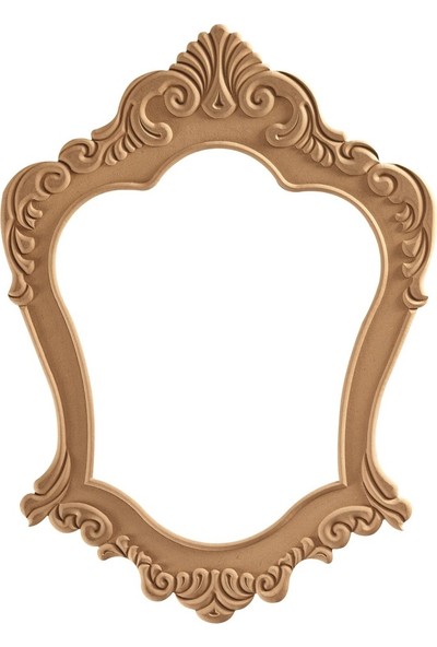 Masifart Melinda Büyük Gala Ayna Cilasız Ham Ahşap 8614