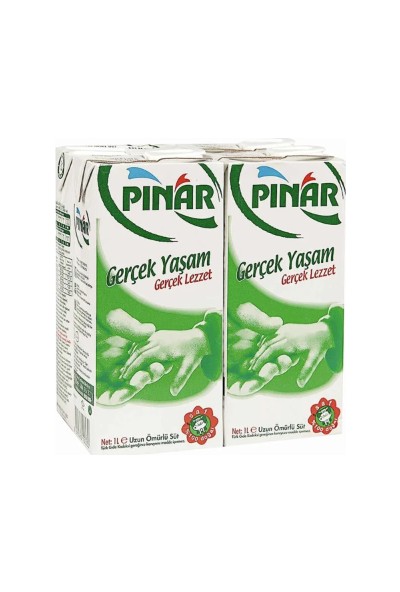 Pınar Tam Yağlı Süt 4x1 lt