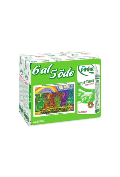 Pınar Tam Yağlı Süt 6x200 ml Pınar Tam Yağlı Süt 6x200 ml