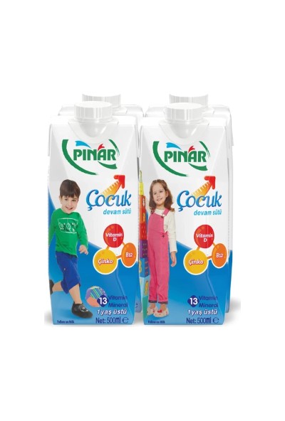 Pınar Çocuk Devam Sütü 4x500 ml