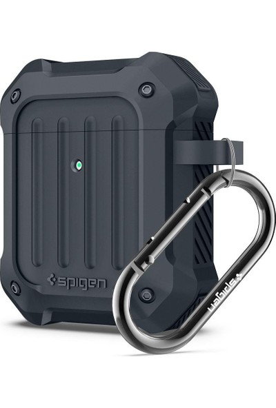 Spigen Apple AirPods 2/1 Nesil Uyumlu Kılıf Tough Armor Charcoal - 074CS26498 Spigen Apple AirPods 2/1 Nesil Uyumlu Kılıf Tough Armor Charcoal - 074CS26498