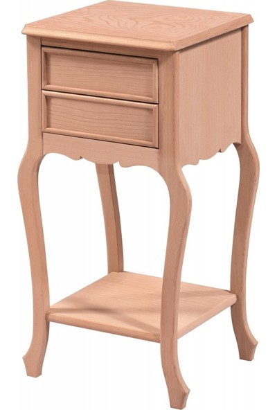 Masifart Quam Kısa Telefonluk Cilasız Ham Ahşap 6145