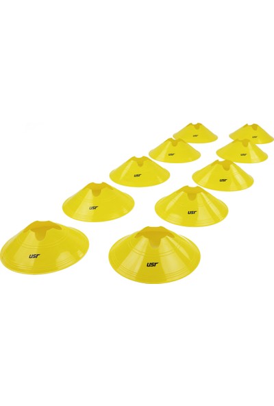 USR AC10S 10 lu Küçük Boy Antrenman Çanağı Seti Sarı
