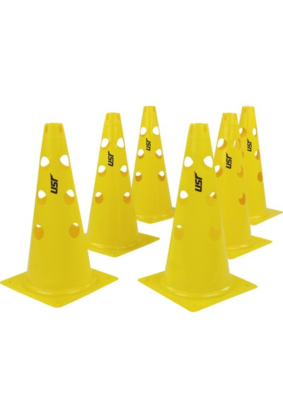 USR AHD38S 6 lı 38 Cm Delikli Antrenman Huni Seti Sarı USR AHD38S 6 lı 38 Cm Delikli Antrenman Huni Seti Sarı