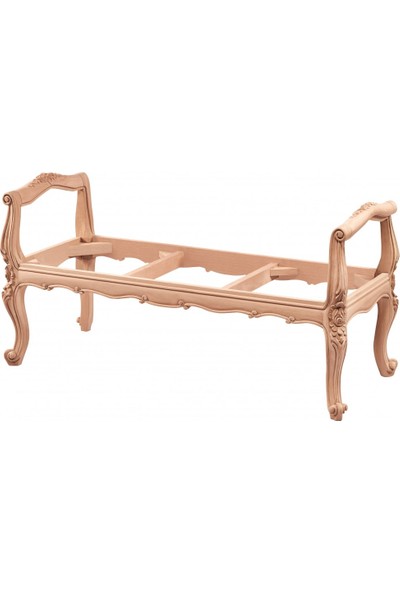 Masifart Crepus Sarmaşık U Koltuk Cilasız Ham Ahşap 4968