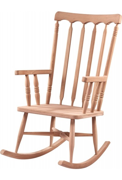 Masifart Matea Star Tornalı Sallanır Koltuk Cilasız Ham Ahşap 4779