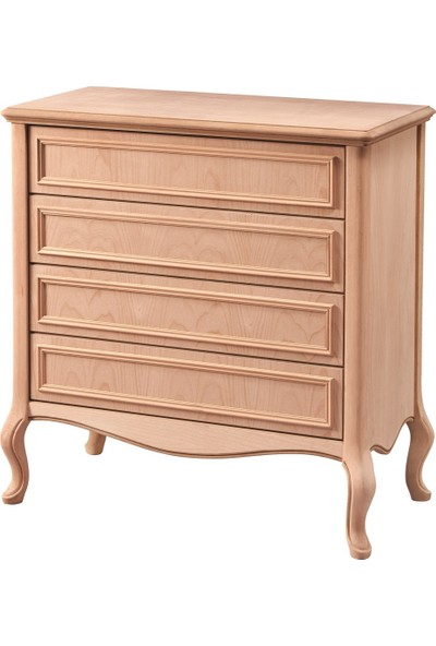 Masifart Rectus Efes Şifonyer Cilasız Ham Ahşap 5562