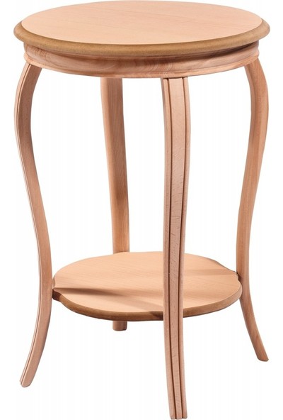 Masifart Ergo Büyük Ağaç Saksılık Yan Sehpa Cilasız Ham Ahşap 6550