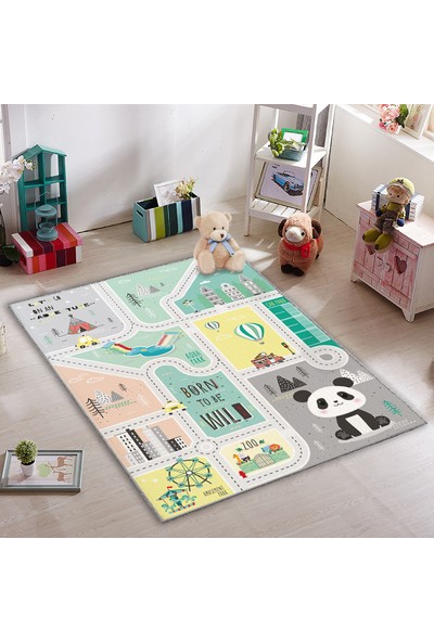 Karnaval Home Eğlence Şehri Çocuk Odası Halısı