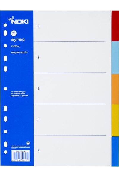 Noki Ayraç Pp 5 Renk
