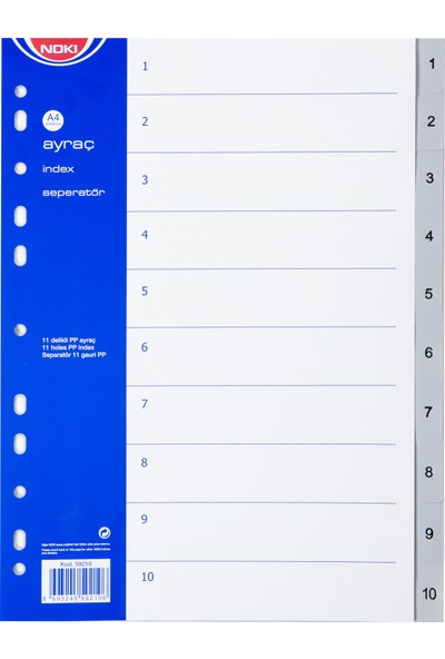 Noki Ayraç Pp 1-10 Rakam