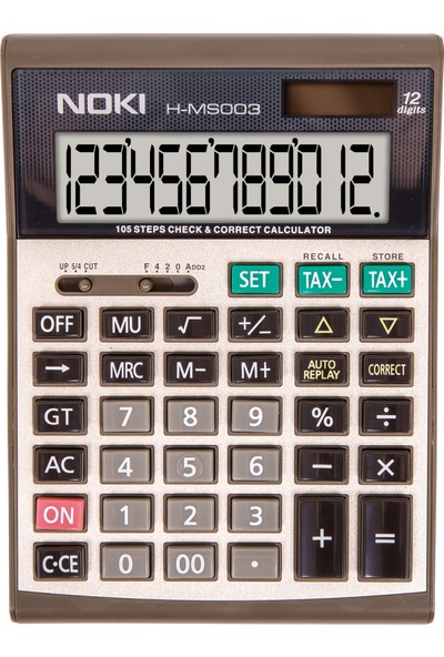 Noki Hesap Makinesi 12 Hane H-Ms003 Noki Hesap Makinesi 12 Hane H-Ms003