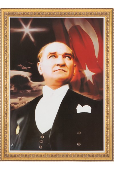 İnter 50x70 cm Varaklı Atatürk Portresi İNT-022
