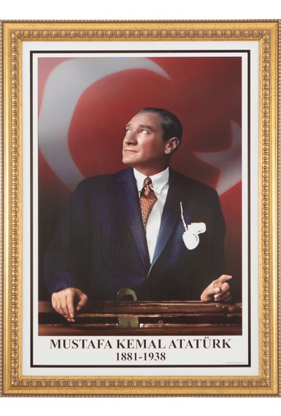 İnter 50x70 cm Varaklı Atatürk Portresi İNT-026
