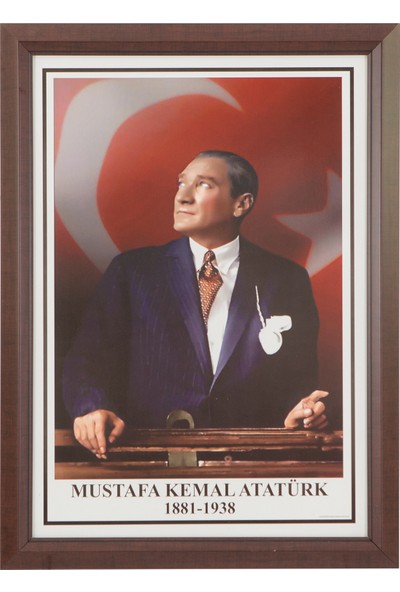 İnter 35x50 Pramit (Lamine) Çerçeveli Atatürk Portresi INT-824-2-L İnter 35x50 Pramit (Lamine) Çerçeveli Atatürk Portresi INT-824-2-L
