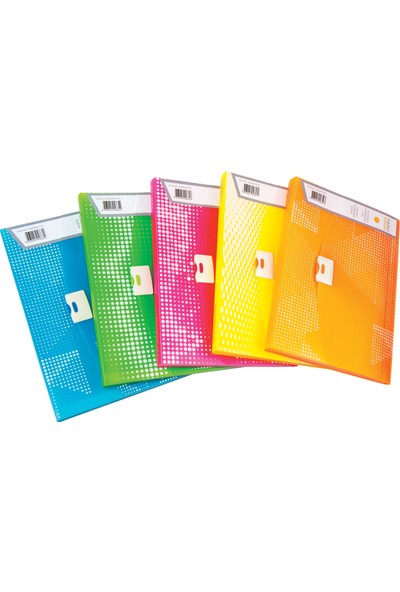 Noki Neon Serisi Mavi 12 Bölmeli Körüklü Evrak Çantası