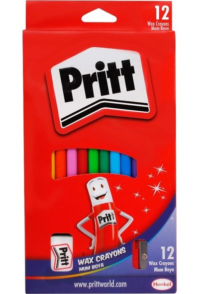 Pritt Mum Boya Silgi ve Kalemtraş 12'li Pritt Mum Boya Silgi ve Kalemtraş 12'li