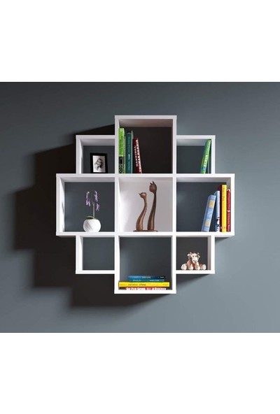 Mozide Dekoratif Duvar Rafı