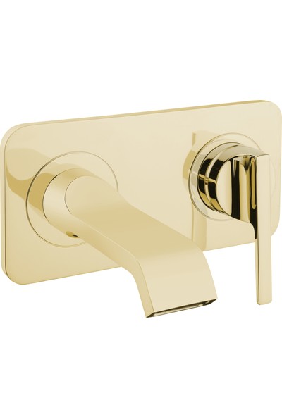 Artema Suit U A4248723 Ankastre Lavabo Bataryası, Sıva Üstü, Altın