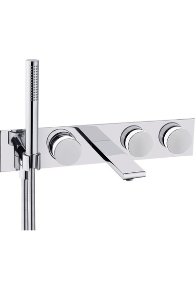 VitrA Memoria A4231757 Ankastre Banyo Bataryası Krom/beyaz VitrA Memoria A4231757 Ankastre Banyo Bataryası Krom/beyaz