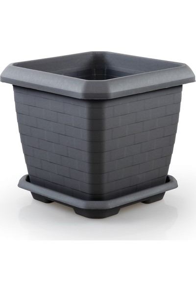 Serinova Hisar Kale Saksı 25.5 lt Antrasit Serinova Hisar Kale Saksı 25.5 lt Antrasit