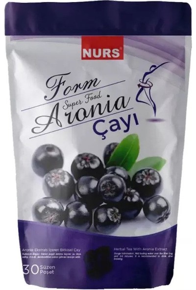 Nurs Form Aronia Çayı 30 Süzen Poşet Nurs Form Aronia Çayı 30 Süzen Poşet
