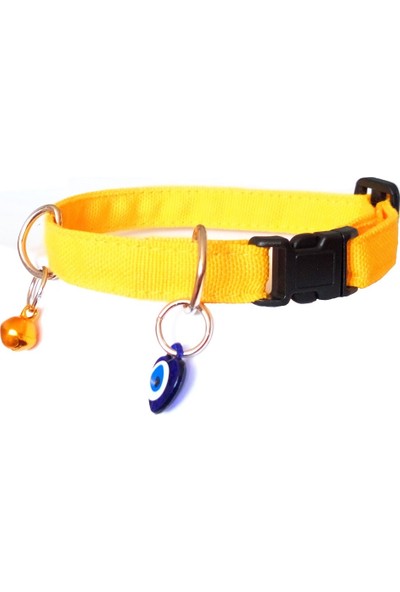 Stylie El Yapımı Nazar Boncuklu ve Zilli Kedi Tasması Stylie El Yapımı Nazar Boncuklu ve Zilli Kedi Tasması