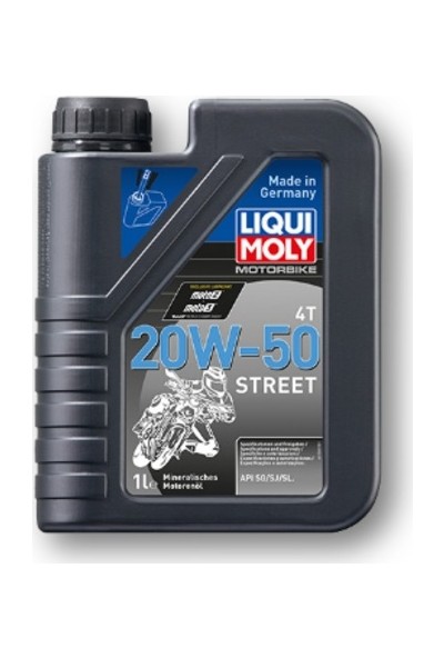 Liqui Moly 20W-50 Street Motor Yağı 1 Lt. Made in Germany 1500 Liqui Moly 20W-50 Street Motor Yağı 1 Lt. Made in Germany 1500