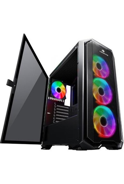 GameBooster GB-G2112B USB3.0 Ring ARGB Halo fan Mesh Panel RGB Strip Kasa (PSU Yok) JBST-GBG2112B GameBooster GB-G2112B USB3.0 Ring ARGB Halo fan Mesh Panel RGB Strip Kasa (PSU Yok) JBST-GBG2112B
