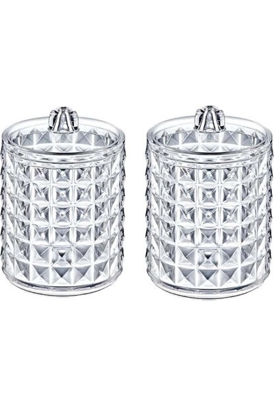 Box Up Diamond Silindir Pamuk Organizer 2'li Box Up Diamond Silindir Pamuk Organizer 2'li