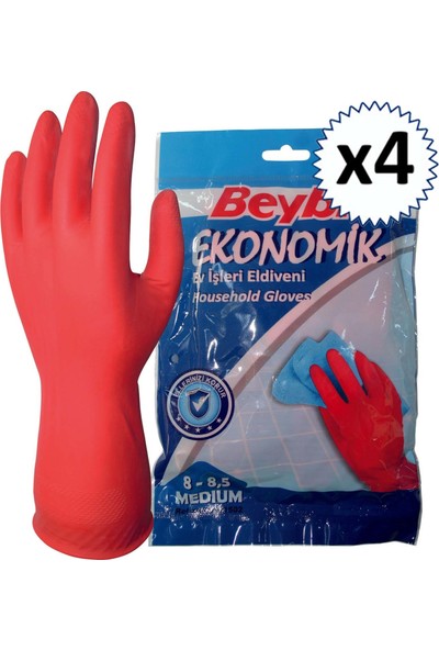 Beybi Bulaşık Temizlik Eldiveni Medium 8-8.5 x 4 Beybi Bulaşık Temizlik Eldiveni Medium 8-8.5 x 4