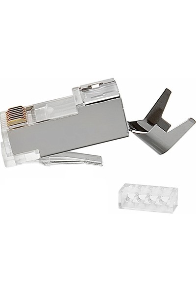 Alfais 4229 Cat7 RJ45 Internet Patch Kablo Ucu 10'lu Konnektör Jak Alfais 4229 Cat7 RJ45 Internet Patch Kablo Ucu 10'lu Konnektör Jak