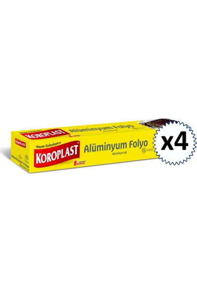 Koroplast Alüminyum Folyo 30 cm 15 m x 4