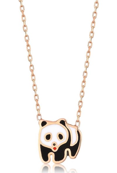 Mai Silver Çocuk 925 Gümüş Mineli Panda Kolye Mai Silver Çocuk 925 Gümüş Mineli Panda Kolye