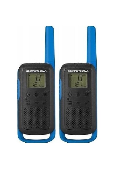 Motorola Tlkr T62 Açık Alan 8km Pmr El Telsizi Mavi Motorola Tlkr T62 Açık Alan 8km Pmr El Telsizi Mavi