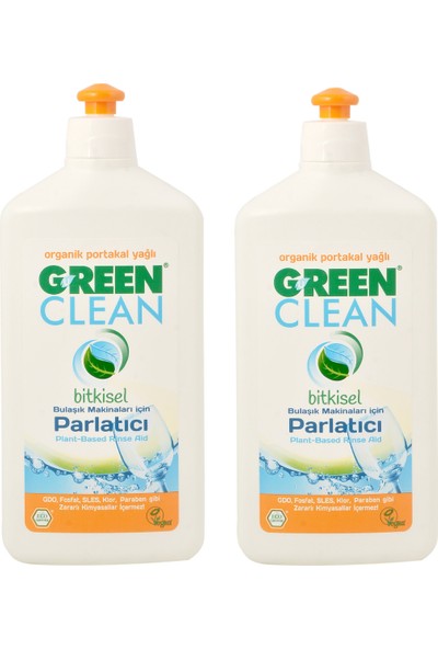 U Green Clean Bitkisel Bulaşık Makinesi Parlatıcı 500 ml - 2 Adet U Green Clean Bitkisel Bulaşık Makinesi Parlatıcı 500 ml - 2 Adet