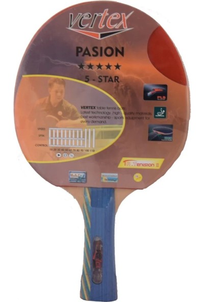 Vertex Passion 5 Yıldız Ittf Onaylı Masa Tenisi Raketi Vertex Passion 5 Yıldız Ittf Onaylı Masa Tenisi Raketi